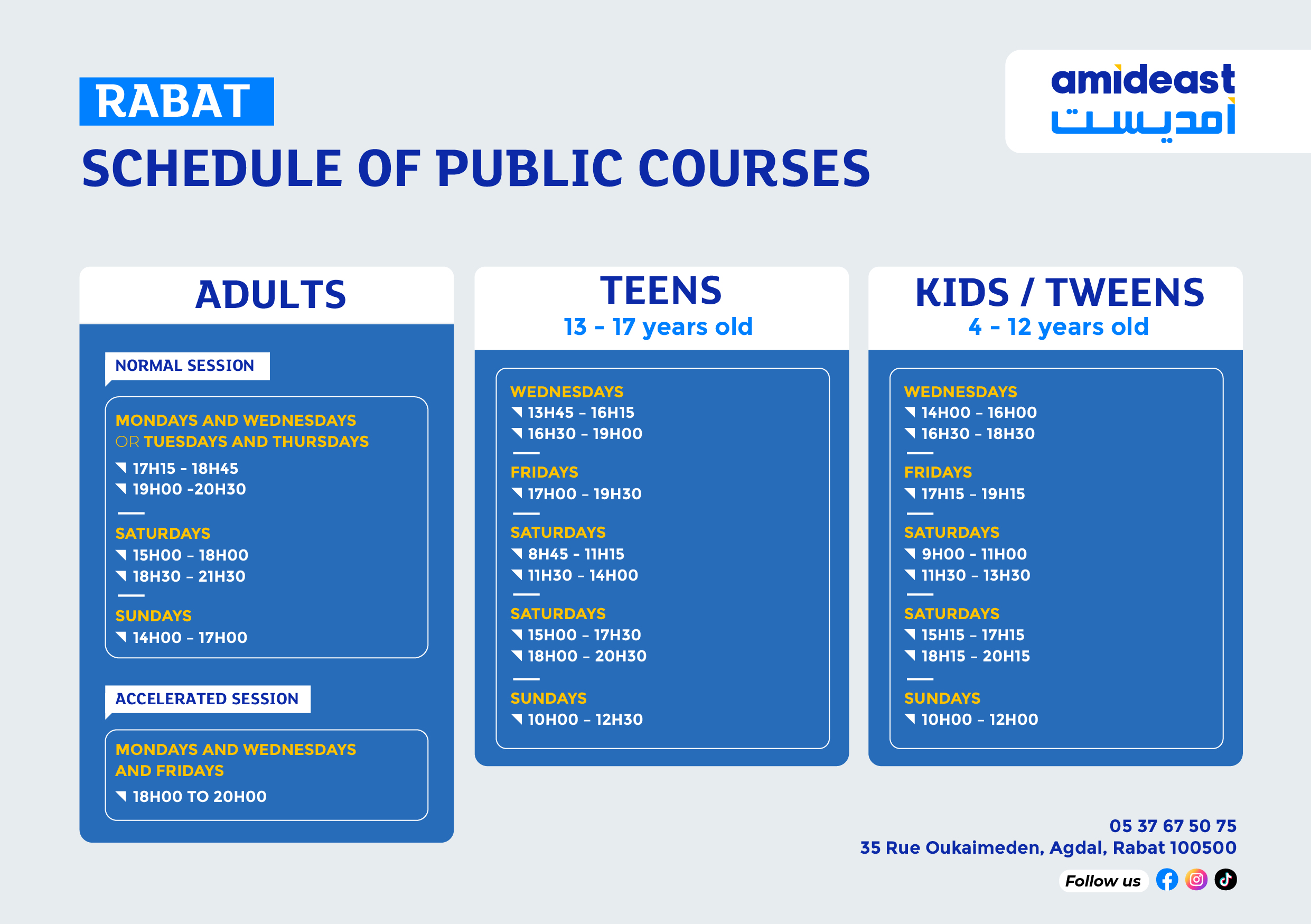 ENGLISH FOR KIDS AND TEENS | AMIDEAST MOROCCO